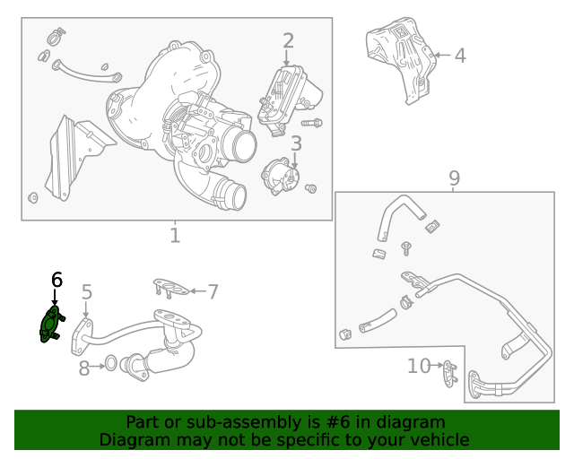 2020-2024 GM Turbocharger Oil Line Gasket 12626252 GM | GMPartsDirect.com