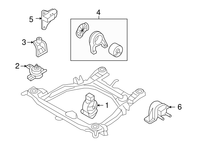 Hyundai - 21910-2B100 - Front Mount - 2010-2012 Hyundai Santa Fe | OEM ...