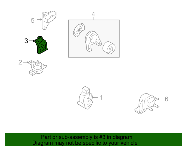 2010-2012 Hyundai Santa Fe Side Mount Bracket 21825-2P000 | OEM Parts ...