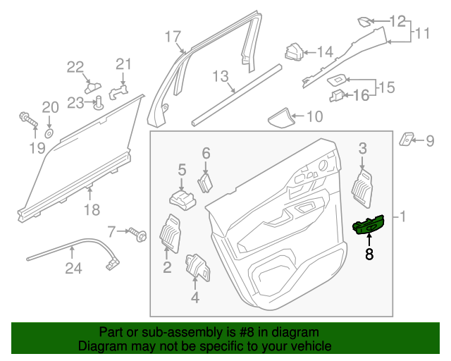 2016-2020 Volvo Handle, Inside 31699903 | TascaParts.com