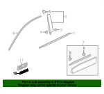2020-2025 GMC Acadia Chrome Vehicle Name Plate 84327491 GM ...