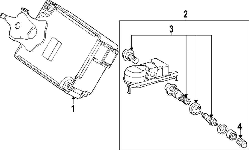 Genuine Toyota Tire Pressure Monitoring System (TPMS) Sensor Valve ...