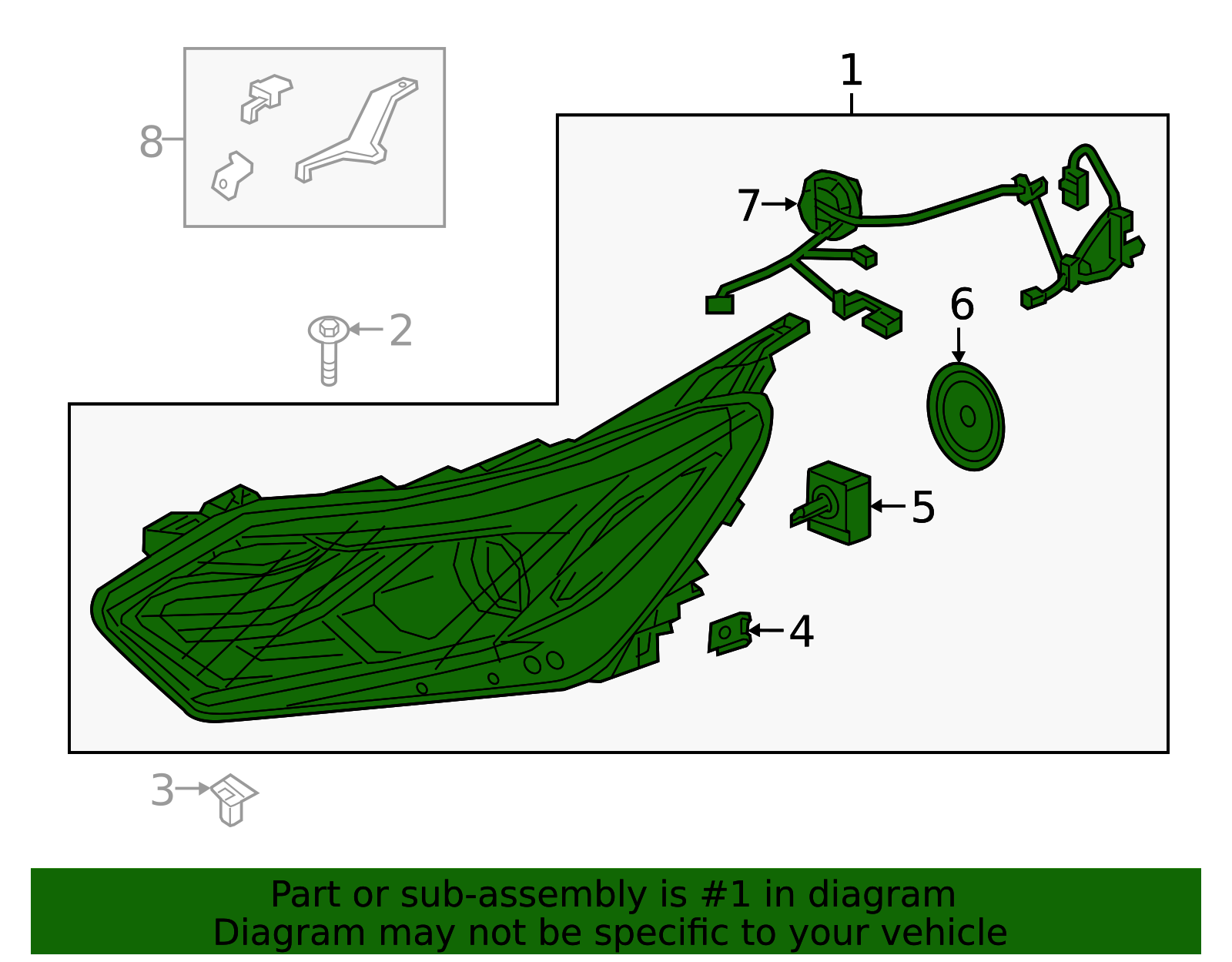 2018-2021 Chevrolet Equinox Driver Side Headlamp 84818199 GM ...