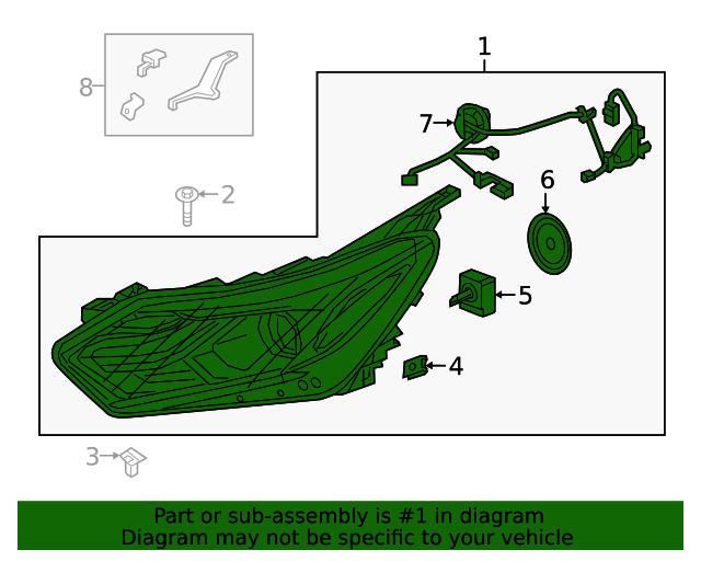 2018-2021 Chevrolet Equinox Headlamp (Replaces Part Number 84428286 ...