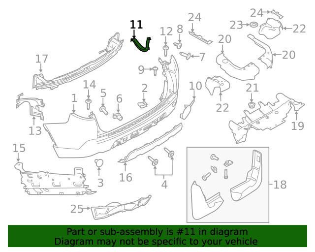 Genuine OEM Mount Bracket Part# LR061275 Fits 2015-2023 Land Rover ...