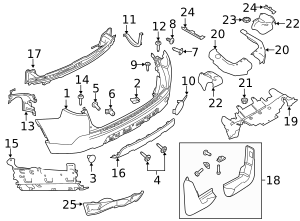 Genuine OEM Lower Cover Part# LR077791 Fits 2015-2019 Land Rover ...