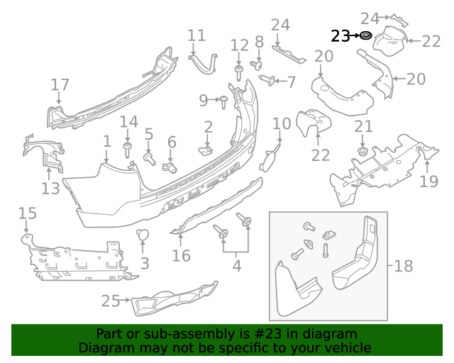2008-2023 Land Rover Rear Shield Retainer LR000059 | Express Land Rover ...