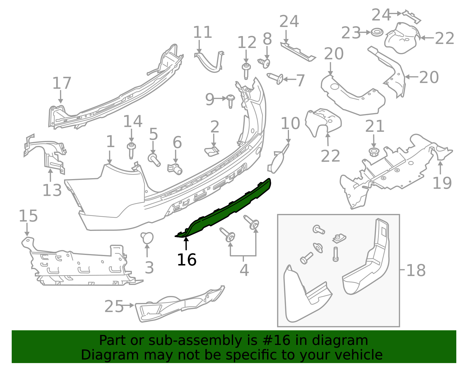 Genuine OEM Lower Cover Part# LR077790 Fits 2015-2019 Land Rover ...