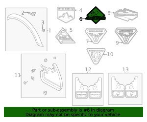 Ford M2DZ-16720-G - Nameplate - 2021 Ford Bronco | OEM Ford Parts ...