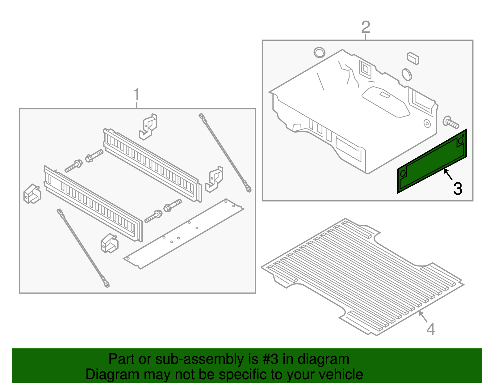 HC3Z-99000A38-CA - 2017-2022 Ford - Bed Tailgate Liner - Black | My ...