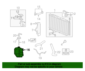 19101-RNA-A01 - Tank, Reserve - 2006-2011 Honda Civic | Genuine Honda Parts