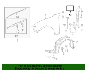 75362-53030 - Fender Emblem 2014-2024 Lexus | AutoNationParts.com