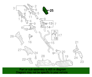 2003-2010 Porsche Cayenne Heat Shield 955-504-616-01 | Sunset Porsche Parts