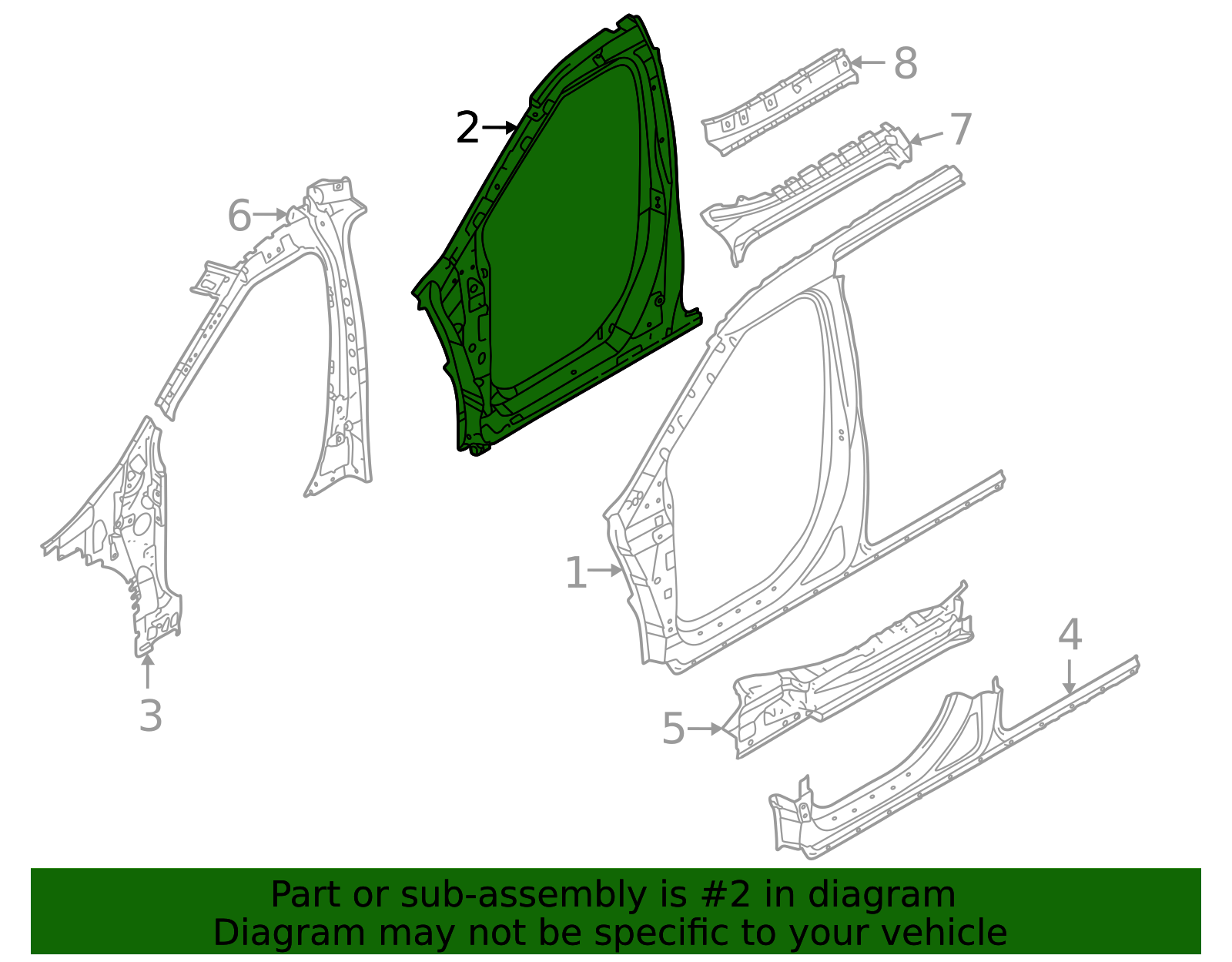 71130-R0100 - Uniside 2025 Kia Carnival | Kia.Parts