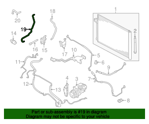 64219124672 - 2008-2014 BMW HVAC Heater Hose (64-21-9-124-672) | BMW of ...