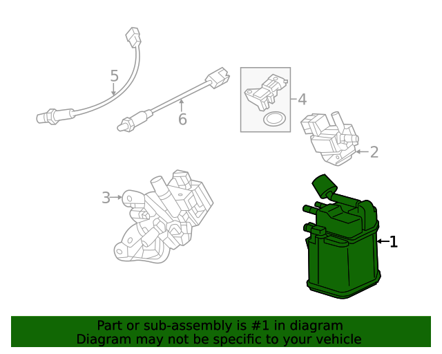2016-2022 GM Vapor Canister 42763670 GM | GMPartsDirect.com