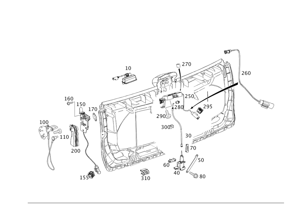 2011-2018 Smart Fortwo Lock 4517600040 | SF Benz Parts