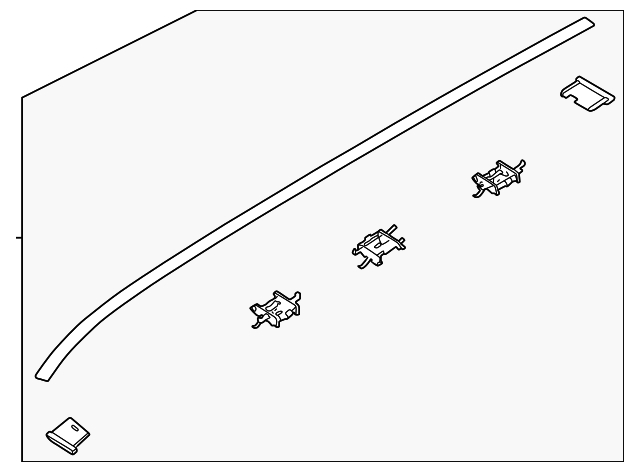 87230-R0100 - Roof Molding 2022-2024 Kia Carnival | Kia.Parts Store