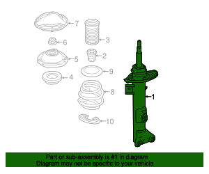 172-320-06-30 - Suspension Strut 2012-2020 Mercedes-Benz ...