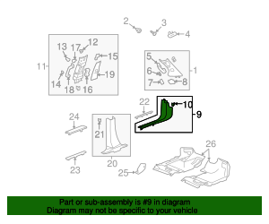 2007-2011 GM Retainer 25867607 | GMPartsDirect.com