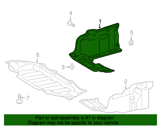 Toyota Under Cover Part# 5144102260 | Toyota Of Colorado Springs Parts