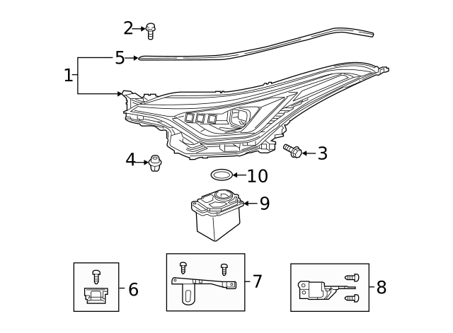 81194-F4010 - Repair Bracket - 2018-2021 Toyota C-HR | Lithia Toyota Parts