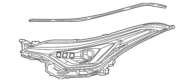81170-F4270 - Composite Headlamp Left - 2020-2022 Toyota C-HR | OEM ...