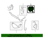 2005-2009 Land Rover Power Steering Pump QVB500390 | OEM Parts Online