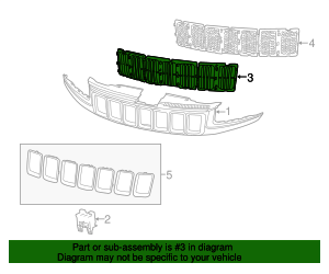 2014-2016 Jeep Grand Cherokee Insert 68143073AC | TascaParts.com