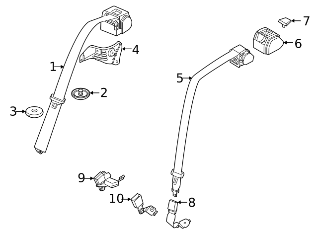 72117486323 - 2020-2024 BMW Latch (72-11-7-486-323) | BMW of South ...