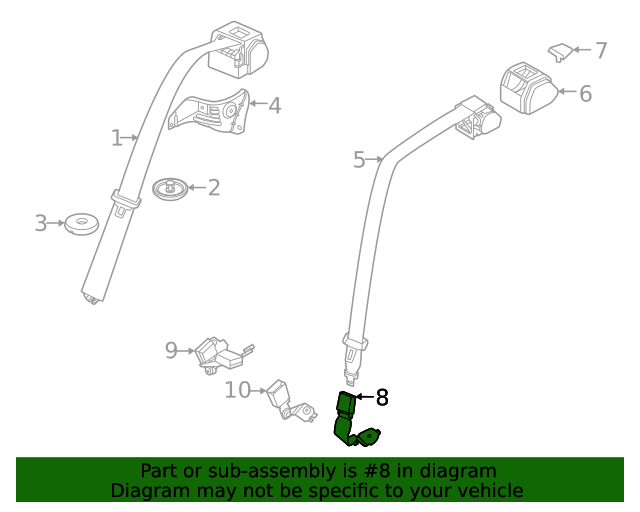 Genuine BMW 72-11-7-486-323 | Latch | FREE Shipping on Most Orders $499 ...