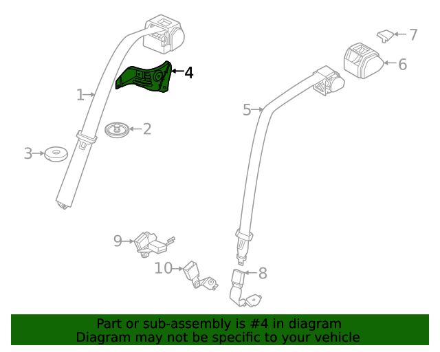 Genuine BMW 72-11-7-489-632 | Bracket | FREE Shipping on Most Orders ...