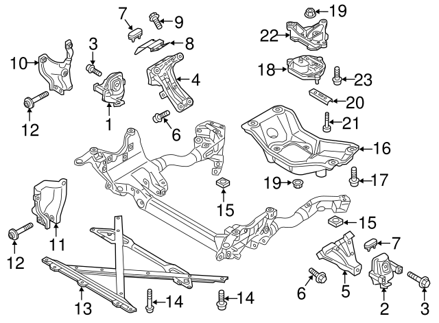 2011-2018 Audi Trans Mount 8K0-399-151-DD | OEM Parts Online