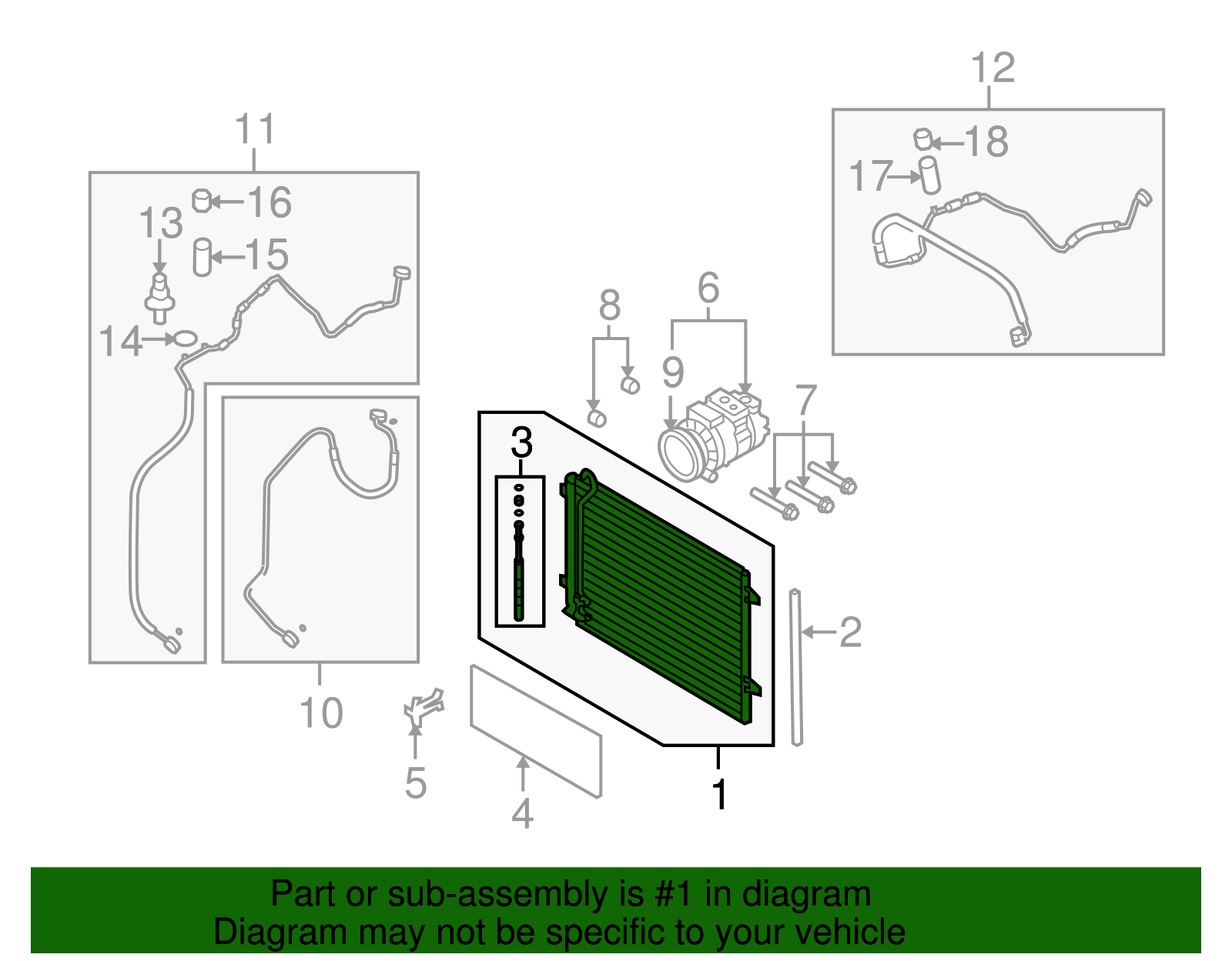 2009-2022 Volkswagen A/C Condenser 3C0-820-411-F | Wolfsburg Parts Direct
