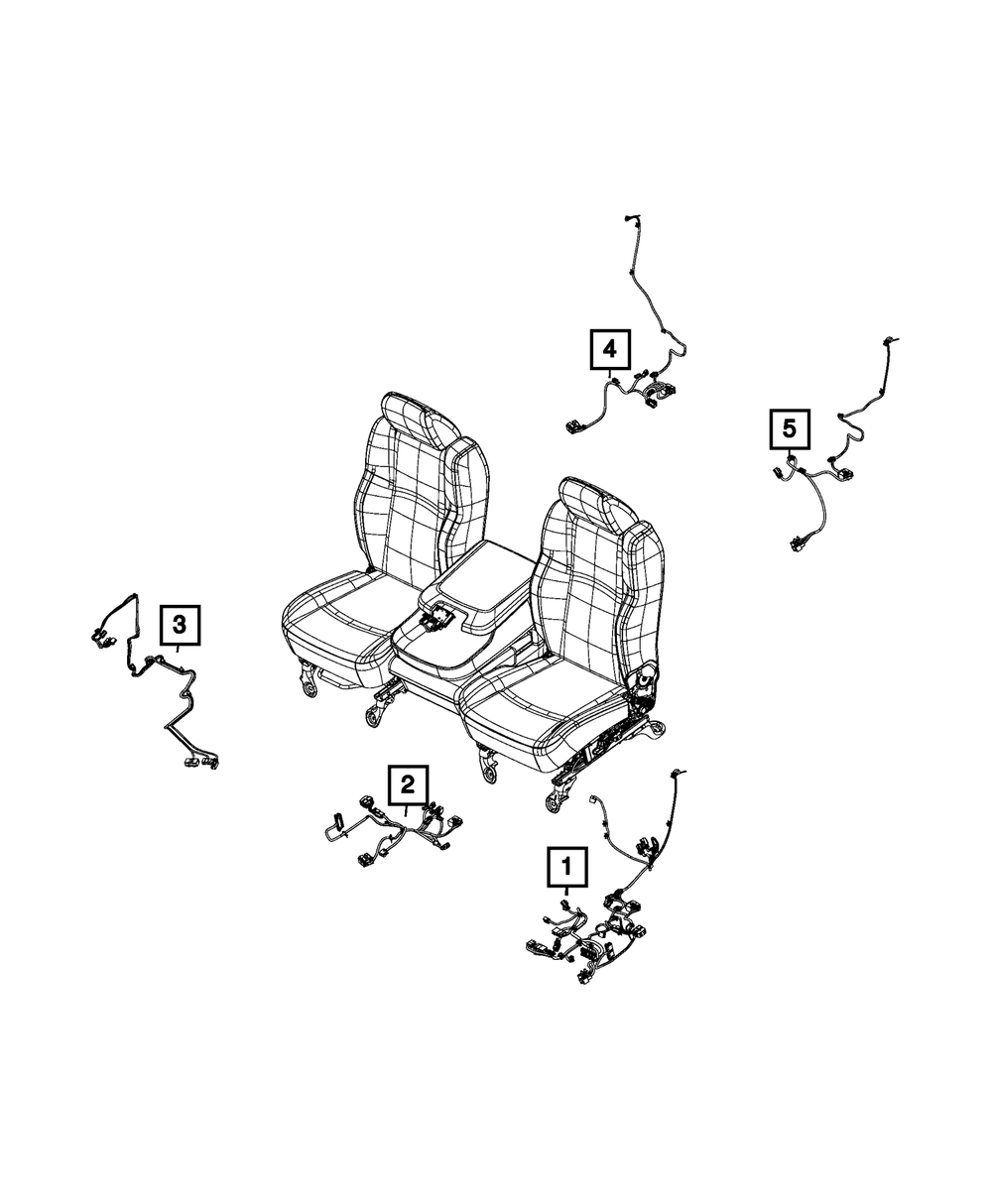 2019-2022 Ram Seat Cushion Wiring 68395855AH | Mopar eStore