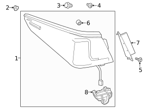 2019-2023 Lexus Tail Lamp 81560-06611 | Genuine Lexus Parts