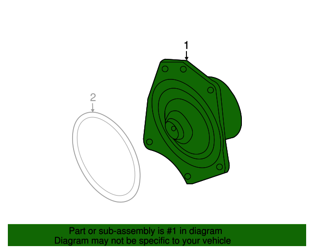 2007-2008 Mopar Water Pump 4892225AA | TascaParts.com