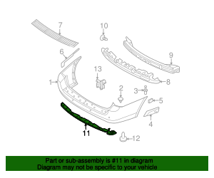 86691-4D200 - Lower Deflector 2007-2010 Kia Sedona | Kia.Parts Store