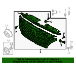 2019-2021 Mazda CX-3 Grille DL8V-50-710A | RealMazdaParts.com