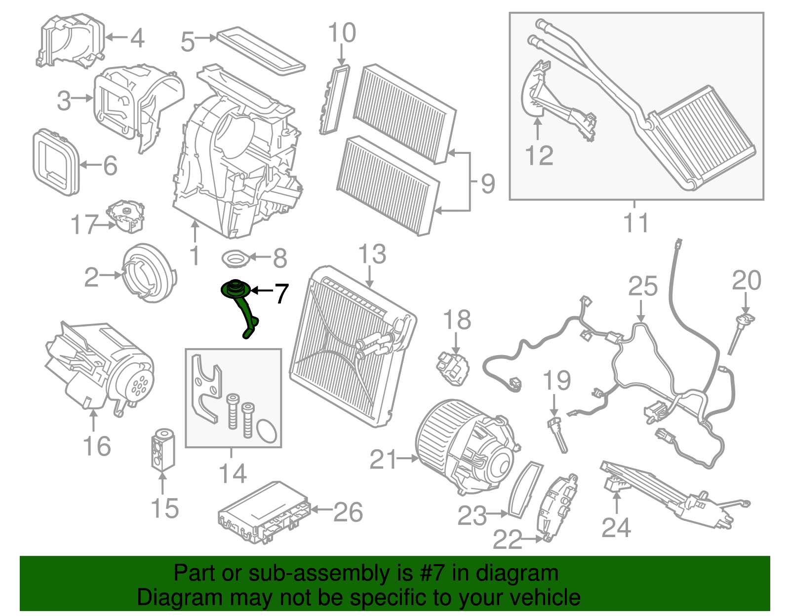 2014-2024 Mini Condensation-water drain 64-11-9-139-887 ...