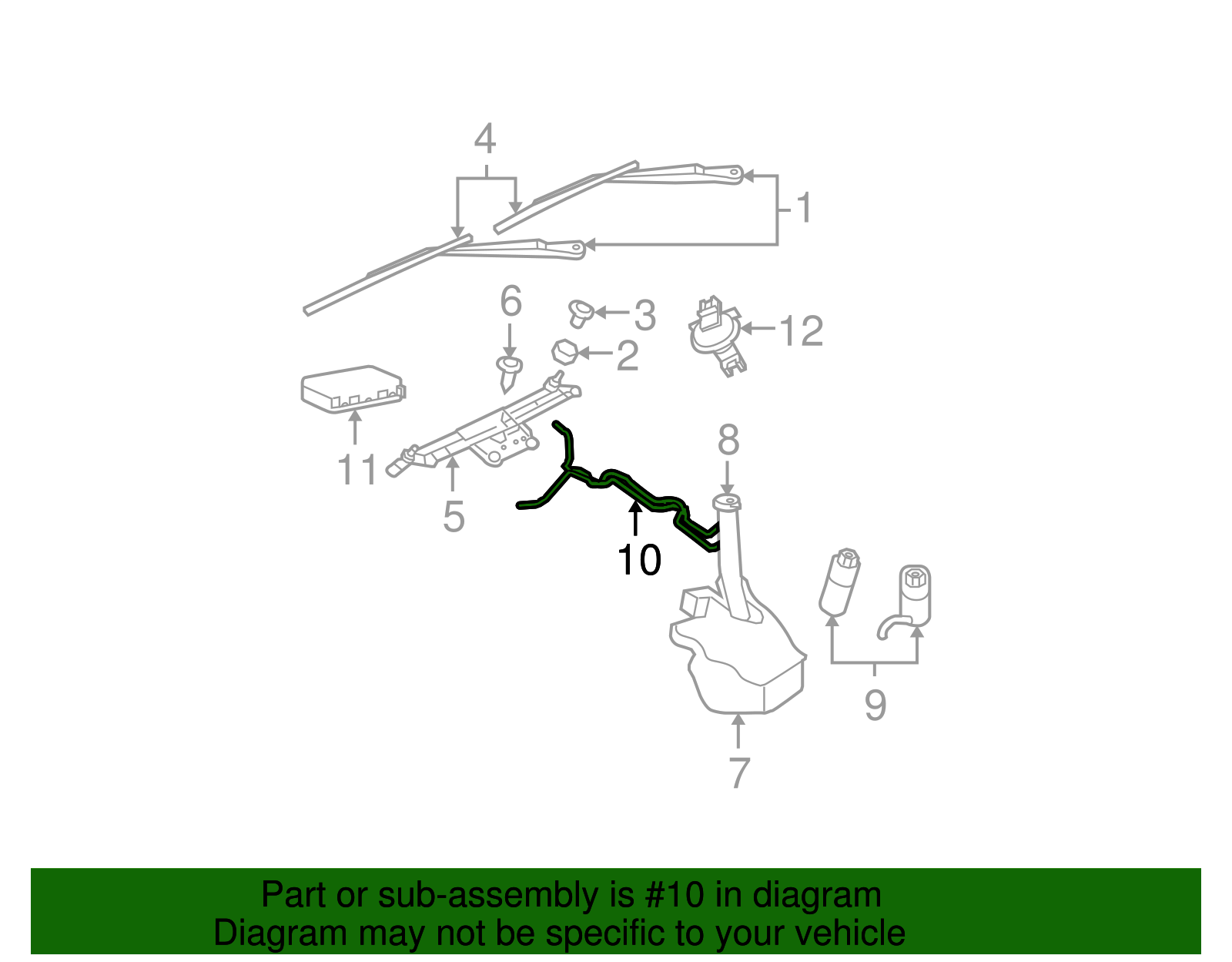 2007-2010 Jeep Hose 68018917AB | Mopar Parts Canada