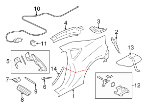 91163CA000 - Stone Guard - 2013-2020 Subaru BRZ | World OEM Parts Subaru