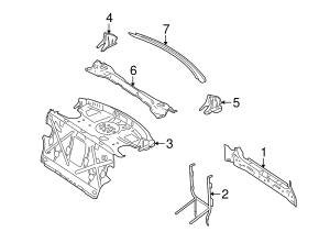 221-640-01-83 - Package Tray Bracket 2007-2013 Mercedes-Benz ...
