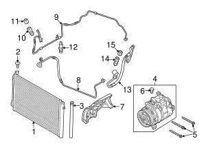 64550392602 - 2006-2013 BMW Compressor Bolt (64-55-0-392-602) | BMW of ...