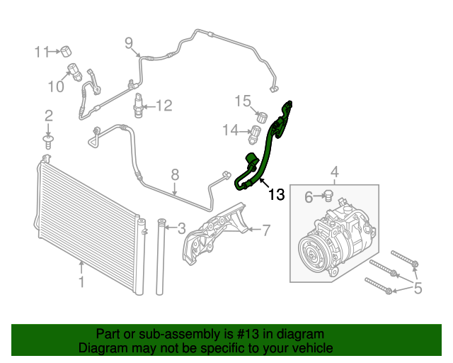 64-50-9-209-713 - Suction Hose 2010-2011 BMW 335d | AutoNationParts.com