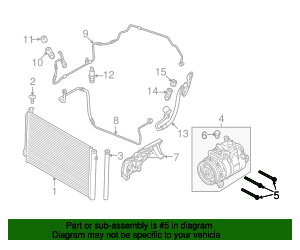 64550392602 - 2006-2013 BMW Compressor Bolt (64-55-0-392-602) | BMW of ...