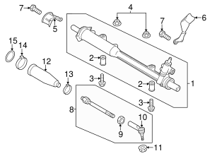 1998-2017 Volkswagen Rack And Pinion Seal N-901-809-02 | vwpartscente