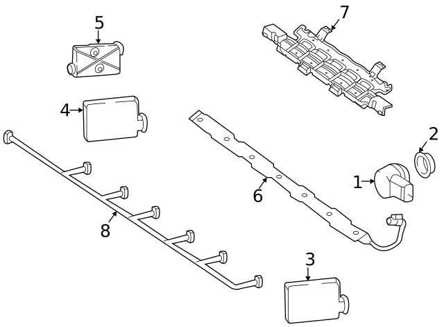 2020-2022 Mercedes-Benz Blind Spot Detection System Warning Sensor ...