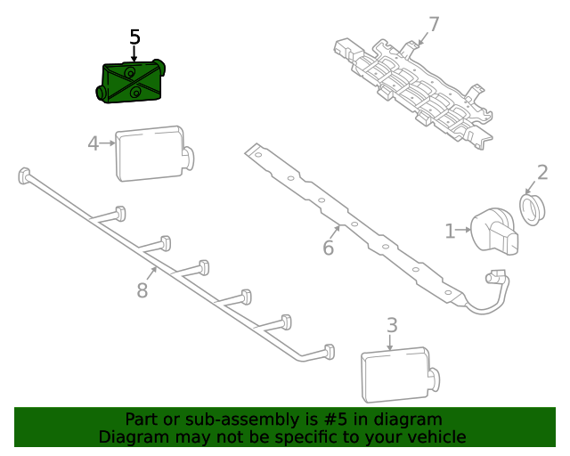 2020-2022 Mercedes-Benz Blind Spot Detection System Warning Sensor ...