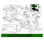 2013-2017 GM Light Titanium Front Floor Console Armrest 22905366 ...